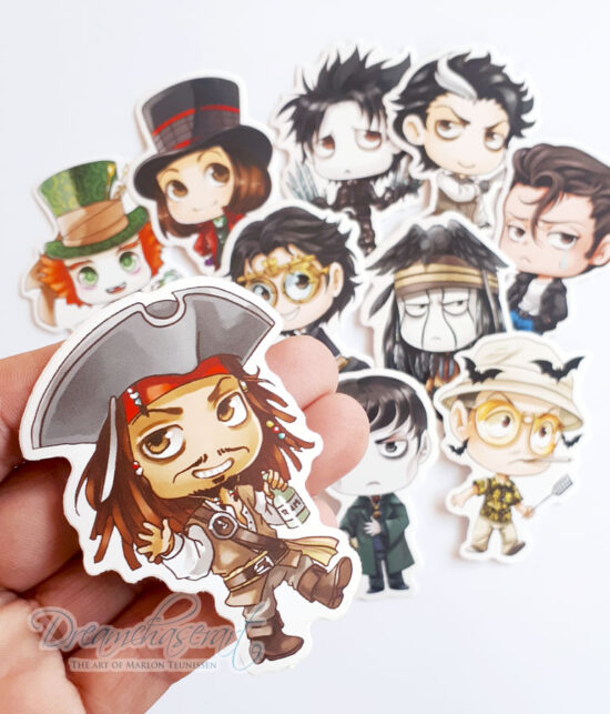 Johnny Depp Stickers - Dreamchaserart