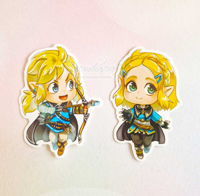 Legend of Zelda TOTK sticker/magnet set of 2 - Dreamchaserart