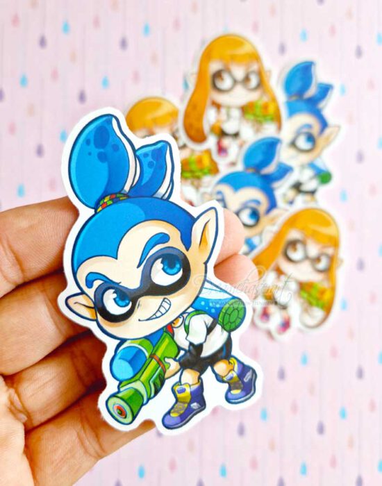 Splatoon sticker/magnet set of 2 - Dreamchaserart