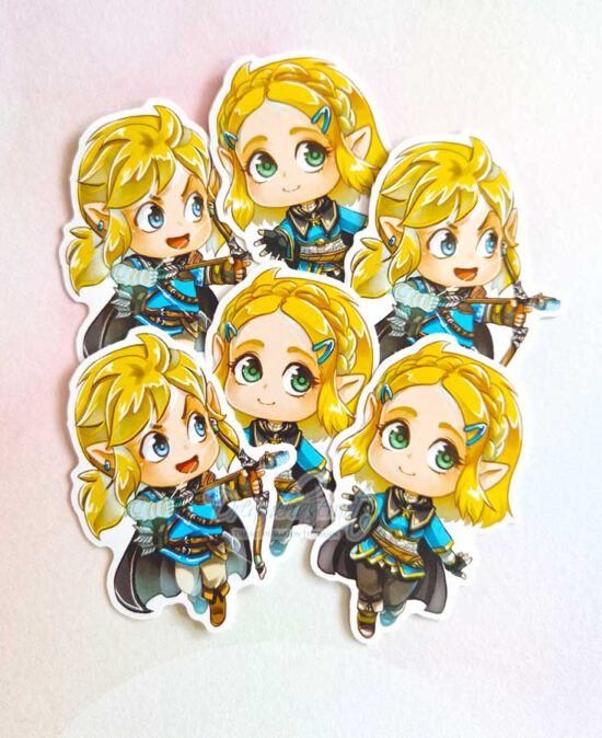 Legend of Zelda TOTK sticker/magnet set of 2 - Dreamchaserart
