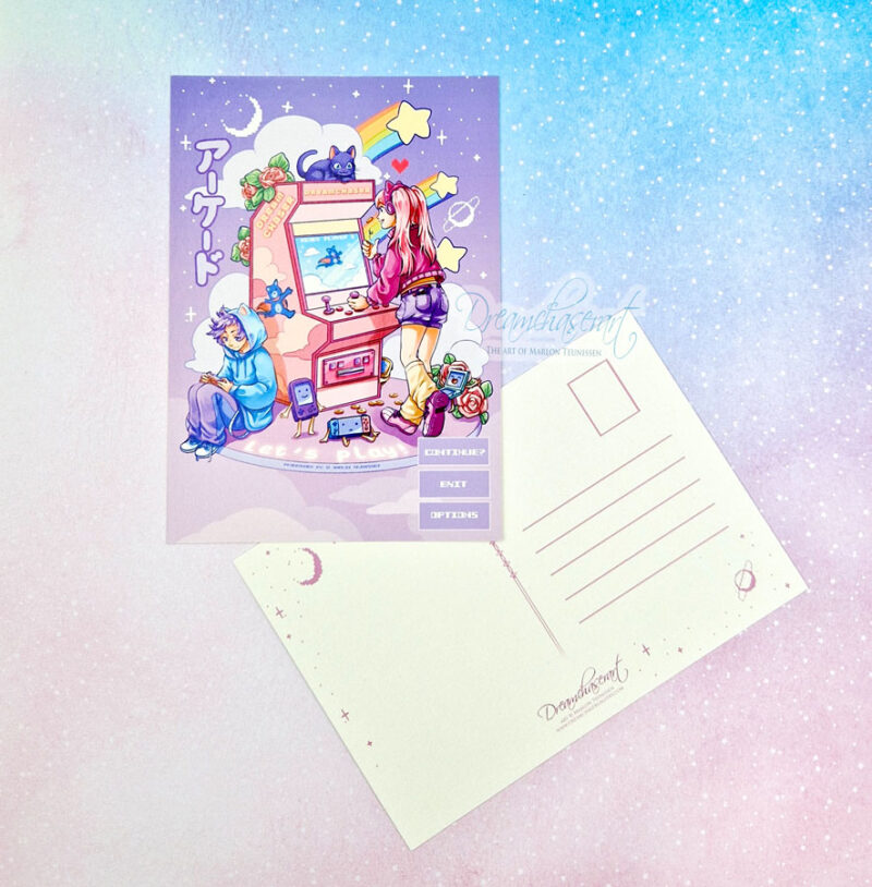 Arcade - Post Card - Dreamchaserart