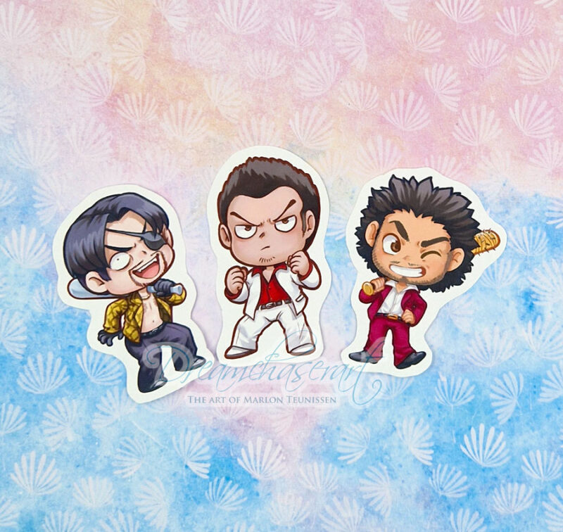 Yakuza stickers - Dreamchaserart